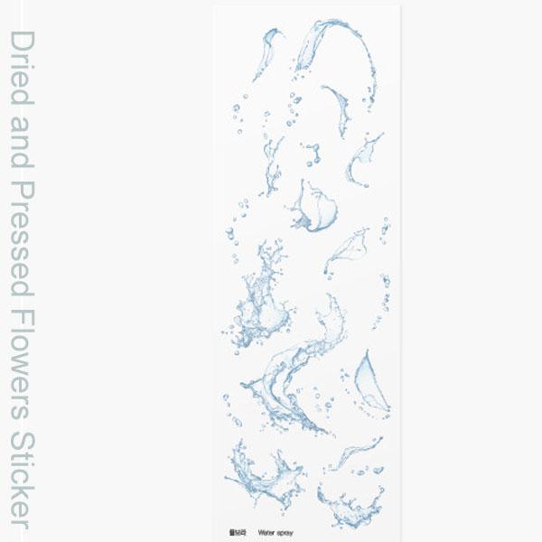 ( ナチュラル ステッカー ) 水しぶき ステッカー 【 商用利用可 】メール便（ゆうパケット）なら30個まで可能 +素材 :   PET、PAPER+SIZE :   6.7cm x 19.5cm+入数 :   1枚（22ピース）+生産国...