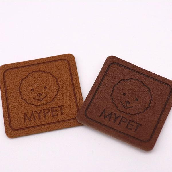 ( ラベル ) My Pet フェイクレザーラベル│１個   【 商用利用可 】+入数：1個+サイズ:25mm x 25mm+素材：フェイクレザー写真は参考画像です。生産ロットにより写真とは異なる場合がございますので予めご了承ください。