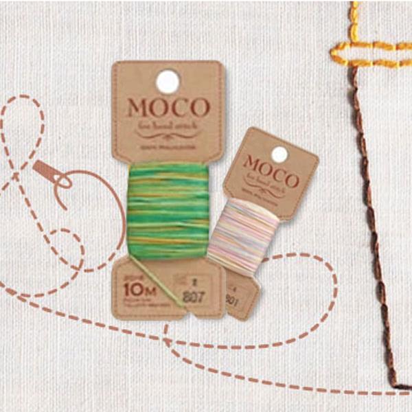 （ 糸 )フジックス・手縫いステッチ糸MOCOグラデーション・モコカラー20色）【太さ】　5番相当【長さ】 10ｍ/1個　※DM便１通で20個まで発送可能です。【素材】 ポリエステル100%ふっくら、モコモコした質感がかわいい手縫いステッチ...