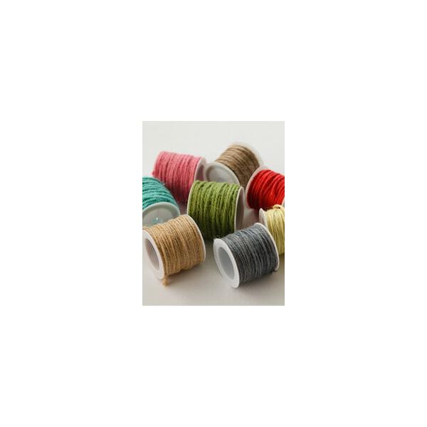 ( 麻ひも ) カラーナチュラルリネン 紐 | 8 color+サイズ：1.5〜2mm x 90cm+販売単位：1個+素材：麻100％