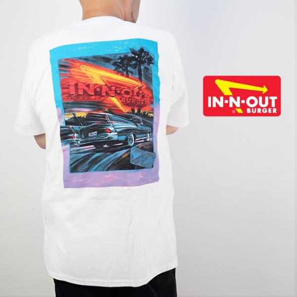 【検索ワード】インアンドアウトバーガー Tシャツ IN-N-OUT BURGER 1991 WELCOME TO CALIFORNIA White 半袖 Tee インアウトバーガー メンズ 男性 ユニセックス プリントT 春夏 カジュアル ...