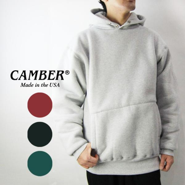 【検索ワード】[残りわずか/XXLサイズのみ]キャンバー パーカー CAMBER DOUBLE THICK PULLOVER HOODED #441 Black Grey Dark Green Burgundy オーバーサイズ ビッグシルエ...