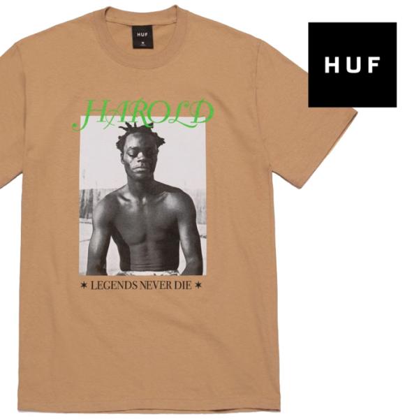 【検索ワード】ハフ Tシャツ HUF HAROLD HUNTER  LEGEND S/S TEE TS01373 Sand ハロルドハンター レジェンド 半袖Tシャツ コラボ Tシャツ ハフ スケート スケーター スケボー 映画 KIDS ...