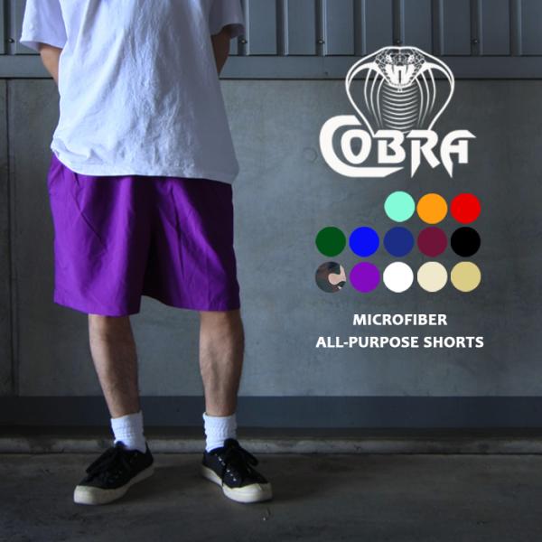 【検索ワード】コブラキャップス ショートパンツ COBRA CAPS MICROFIBER ALL-PURPOSE SHORTS Black Green Khaki Maroon Mint Navy Peach Purple Red Roy...