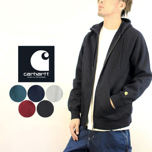 【検索ワード】カーハート ダブリューアイピー フーディー パーカー CARHARTT WIP work in progress HOODED CHASE JACKET I026385 Grey Gold Black Navy フーデッド チ...