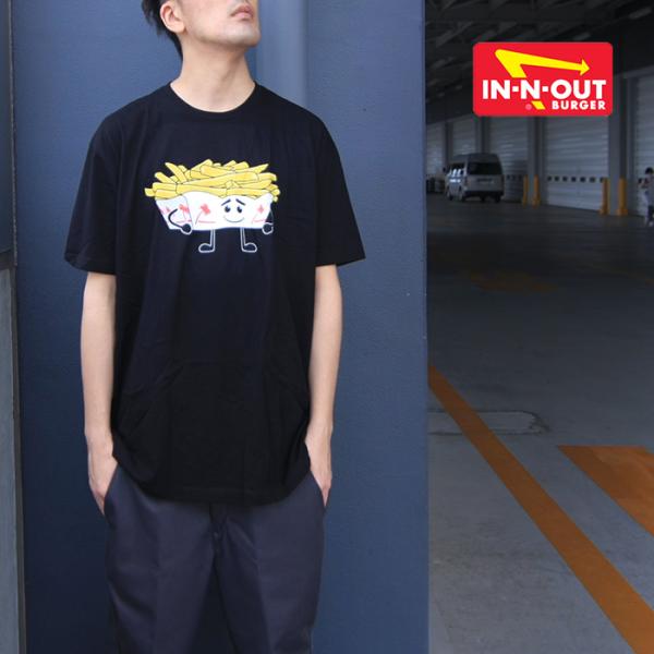 【検索ワード】インアンドアウトバーガー Tシャツ ポテト IN-N-OUT BURGER FRY TEE T-SHIRT Black 半袖 Tee インアウトバーガー  メンズ 男性 ユニセックス 春夏 カジュアル ファッション ハンバーガ...