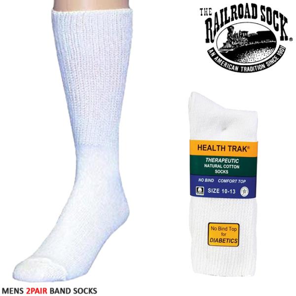 【検索ワード】レイルロードソックス 2足入り靴下 THE RAILROAD SOCK MENS 2PAIR BAND SOCKS THERAPEUTIC  NON BIND COMFORT TOP 991 クルーソックス 靴下 2P 2枚パ...
