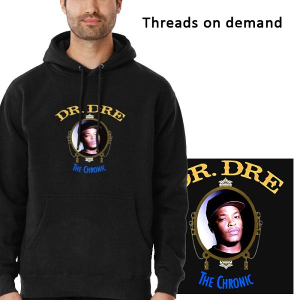 【検索ワード】スレッド オン デマンド プルオーバー パーカー THREADS ON DEMAND THE CHRONIC HOODIE Black クロニック ドクター・ドレー Dr.Dre ヒップホップ グラフィック プリント フーディ...