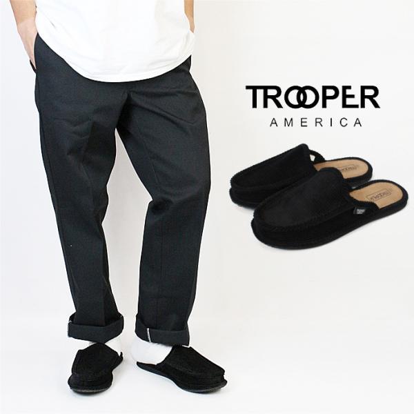 【検索ワード】トゥルーパーアメリカ スリッポン ハウスシューズ TROOPER AMERICA Black【USサイズ】KK-011 コーデュロイ ルームシューズ カジュアル シューズ 靴 メンズ 男性↓↓↓【詳しくは】↓↓↓爆買