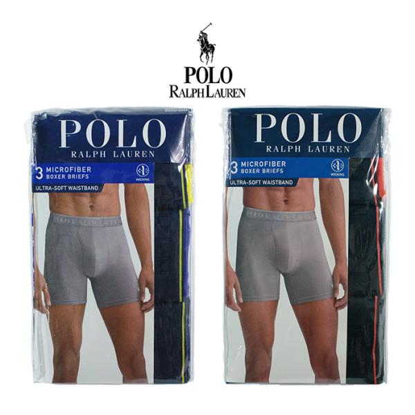 【検索ワード】ポロ ラルフローレン ボクサータイプ 3枚セット POLO RALPH LAUREN 120 CLASSIC FIT MICROFIBER BOXER BRIEF LVBBP3 Black Blue Yellow Orange...