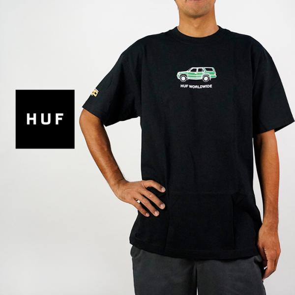 【検索ワード】HUF huf ハフ カジュアル ストリート アメカジ シンプル ストリート Tシャツ半そで 半袖 TEE tee 着回し 重ね着男性 メンズ MENS 4シーズン 通年 BLACK 黒 ブラック 暗い色 ロゴ ワンポイント↓...