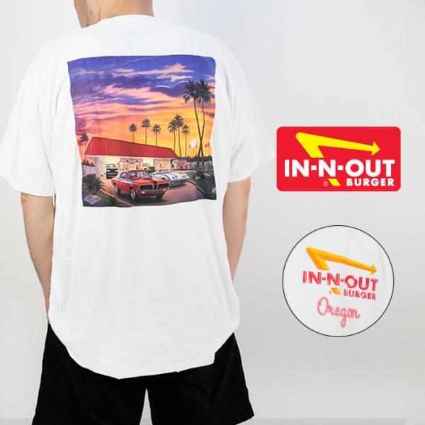 【検索ワード】インアンドアウトバーガー Tシャツ IN-N-OUT BURGER 2022 OREGON GOLDEN HOUR White 半袖 Tee インアウトバーガー メンズ 男性 ユニセックス プリントT 春夏 カジュアル ファッ...