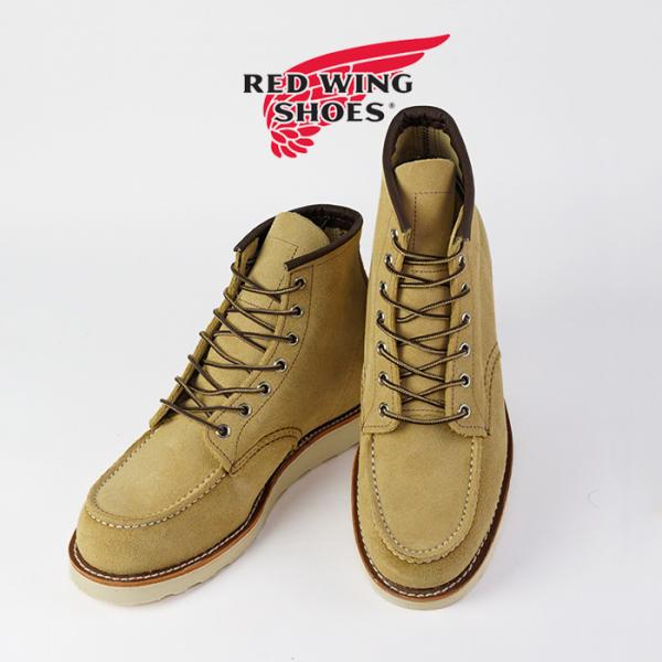 【検索ワード】レッドウイング ブーツ ワークブーツ RED WING 6inch CLASSIC MOC 8833 Hawthorne Abilene0【Width:D】クラシックモック ラフアウトレザー ホーソーン・アビレーン アイリッシ...