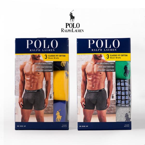 【検索ワード】ポロ ラルフローレン ボクサータイプ 3枚セット POLO RALPH LAUREN 1/20 P3 CLASSIC FIT BOXER BRIEF NCBBP3 Navy Royal Red Gray Orange Blue...