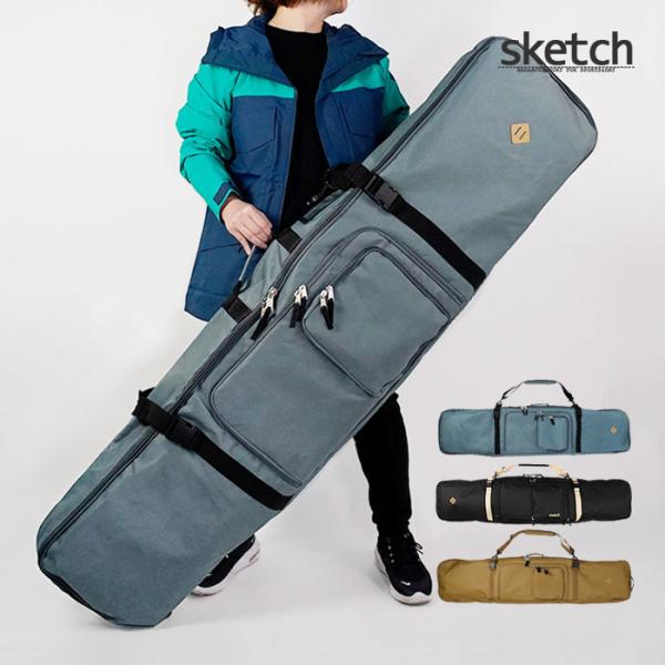 【検索ワード】ボードケース sketch SKI &amp; SNOWBOARD CASE スケッチ スキー&amp;スノーボードケース スキー スノーボード ケース Black ブラック 黒 Slate Grey グレー Tan タン ス...