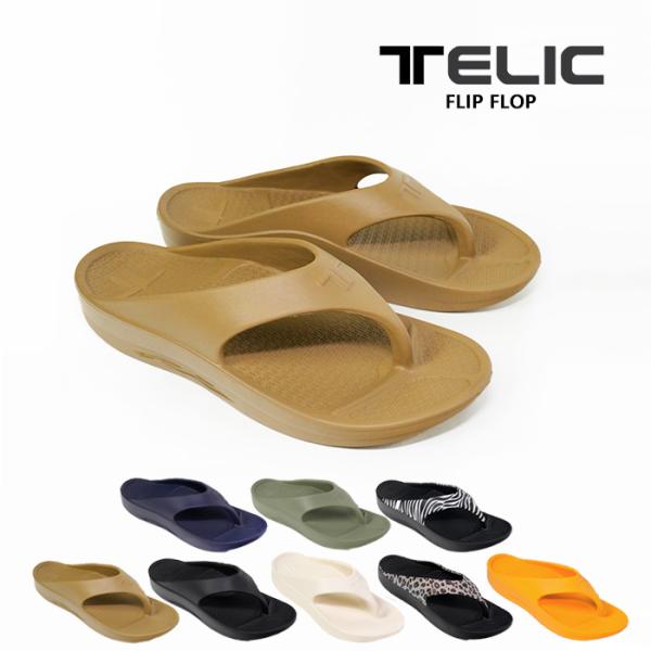 【検索ワード】テリック サンダル TELIC FLIPFLOP SANDAL Black Camel Ivory Leopard Mango Navy Pistachio Green Zebra フリップフロップ リカバリー サンダル スリ...
