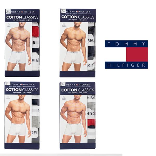 【検索ワード】トミーヒルフィガー ボクサーブリーフ ボクサーパンツ TOMMY HILFIGER  SHORT BOXER TRUNK 3 PACK 09TQ002 3枚組 Berber Dark Navy Navy Mahoga ギフト ...