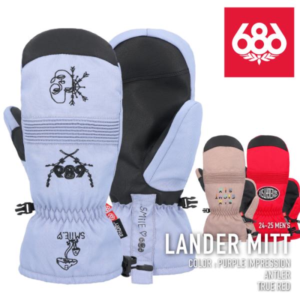 【検索ワード】[日本正規品] スノーボード スキー グローブ シックスエイトシックス 686 LANDER MITT Antler / Purple / Red 手袋 メンズ 24-25 686 シックスエイトシックス スノーボードウェア ...
