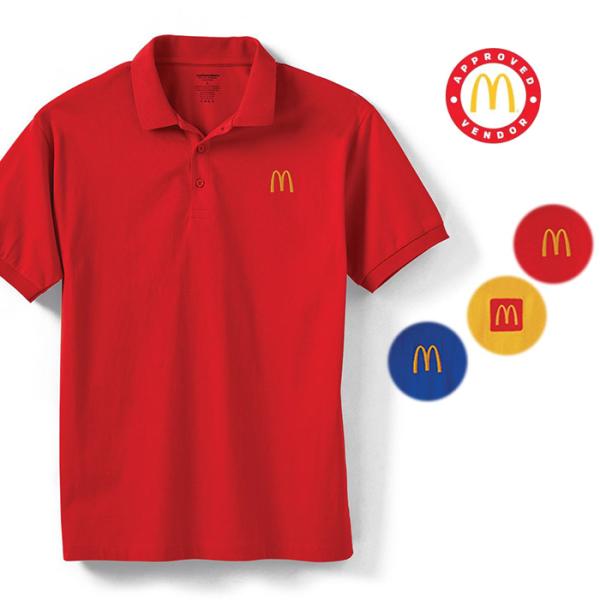 【検索ワード】マクドナルド ポロシャツ McDonald's UNISEX EVENT POLOS 32464 ボックスロゴ 半袖ポロ ゴールデンアーチ ファストフード アメリカ 飲食 メンズ 男性 レディース ウーマンズ 女性 ユニセック...