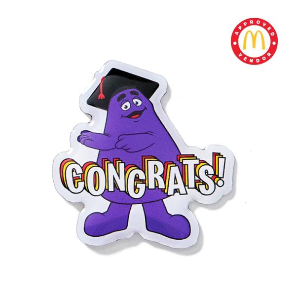 【検索ワード】【ネコポス発送】マクドナルド ラペルピン McDonald's CONGRATS GRADUATEGRIMACE PIN 7251416 ピンバッジ 卒業 グリマス ファストフード アメリカ 飲食 メンズ 男性 レディース ウ...