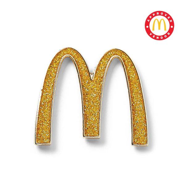 【検索ワード】【ネコポス発送】マクドナルド ラペルピン McDonald's GLITTER ARCHES LAPEL PIN 3236700 ピンバッジ グリッター ゴールデンアーチ ファストフード アメリカ 飲食 メンズ 男性 レディー...