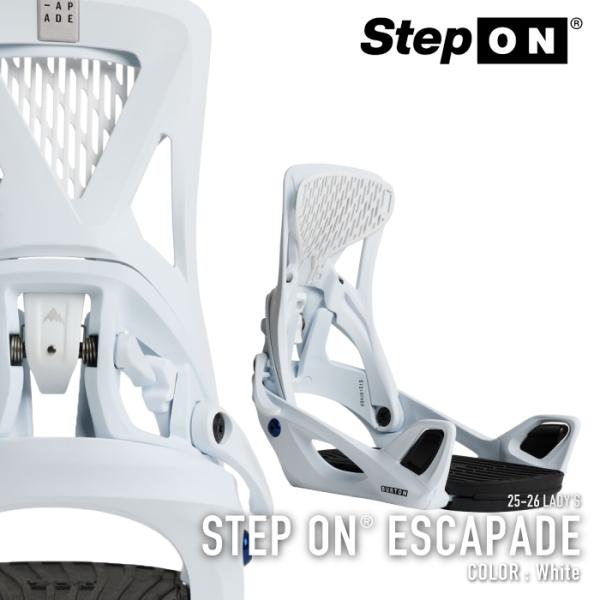 【検索ワード】[日本正規品]  スノーボード ビンディング バートン BURTON WOMEN'S STEP ON ESCAPADE White ステップオン エスカペイド バインディング レディース 25-26 SNOWBOARD sno...