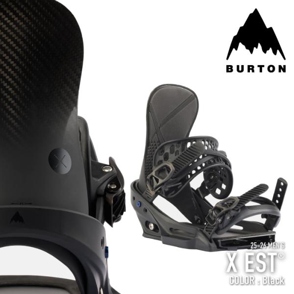 【検索ワード】[日本正規品]  スノーボード ビンディング バートン BURTON MEN'S X EST Black エックス イーエスティ バインディング メンズ 25-26 SNOWBOARD snowboard スノーボード BIN...