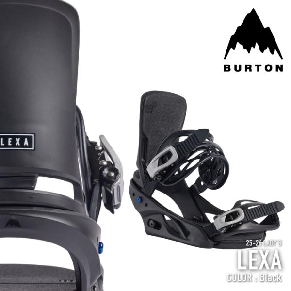 【検索ワード】 スノーボード ビンディング バートン BURTON WOMEN'S LEXA Black レクサ バインディング レディース 25-26 SNOWBOARD snowboard スノーボード BINDING binding ...