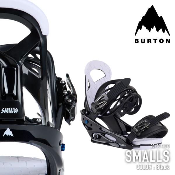 【検索ワード】 スノーボード ビンディング バートン BURTON KIDS' SMALLS Black スモールズ バインディング キッズ ユース こども 25-26 SNOWBOARD snowboard ブラック 黒 2025 KID...
