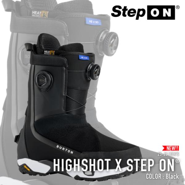 【検索ワード】日本正規品 スノーボード ブーツ バートン BURTON MEN'S HIGHSHOT X STEP ON Black ハイショット エックス ステップオン メンズ 25-26 予約爆買 SNOWBOARD snowboard...