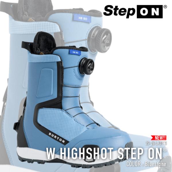 【検索ワード】[日本正規品]  スノーボード ブーツ バートン BURTON WOMEN'S HIGHSHOT STEP ON WIDE Blue Stone ハイショット ステップオン レディース 25-26 SNOWBOARD snow...