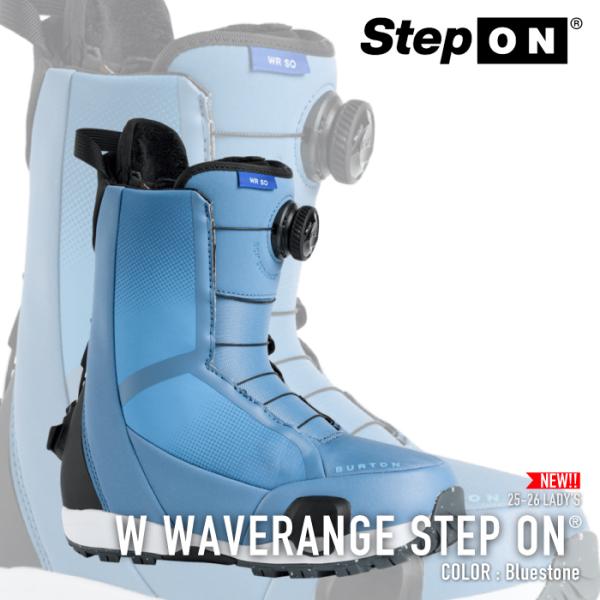 【検索ワード】[日本正規品]  スノーボード ブーツ バートン BURTON WOMEN'S WAVERANGE STEP ON WIDE Blue Stone ウェーブレンジ ステップオン レディース 25-26 SNOWBOARD sn...