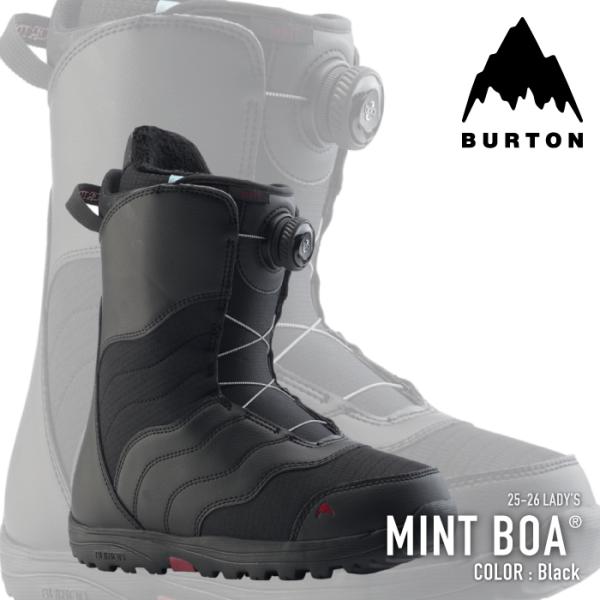 【検索ワード】日本正規品 スノーボード ブーツ バートン BURTON WOMEN'S MINT BOA Black ミント ボア レディース 25-26 予約 SNOWBOARD snowboard BOOTS boots ブラック 黒 ...