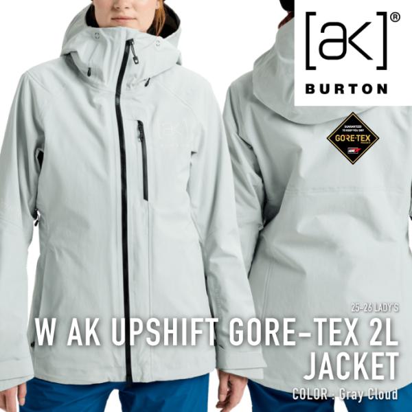 【検索ワード】[日本正規品]  スノーボード ウェア ジャケット バートン BURTON WOMEN'S AK UPSHIFT GORE-TEX 2L JACKET Gray Cloud ゴアテックス レディース 25-26 BURTON ...