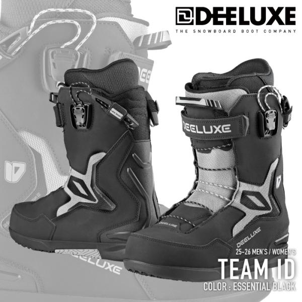 日本正規品 スノーボード ブーツ ディーラックス DEELUXE TEAM ID Essential Black チーム アイディー メンズ レディース 25-26