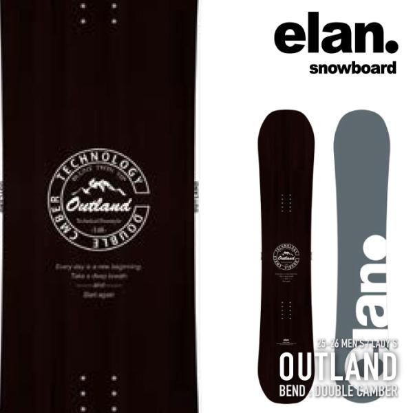 【検索ワード】日本正規品 スノーボード 板 エラン ELAN OUTLAND Black アウトランド メンズ レディース 25-26 予約 SNOWBOARD snowboard スノーボード BOARD board 板 ELAN ela...