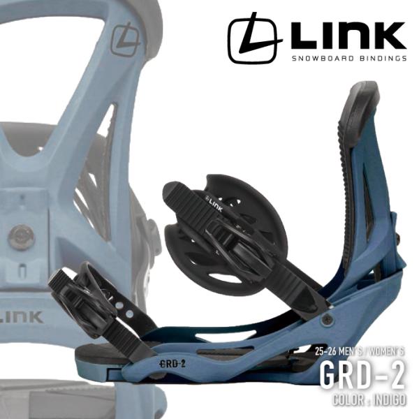 日本正規品 スノーボード バインディング リンク LINK GRD-2 Indigo ビンディング メンズ レディース 25-26爆買