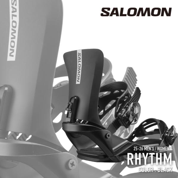 【検索ワード】[日本正規品]  スノーボード ビンディング サロモン SALOMON RHYTHM Black リズム バインディング メンズ レディース 25-26 予約 SNOWBOARD snowboard スノーボード BINDIN...