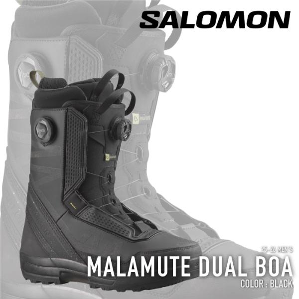 【検索ワード】[日本正規品]  スノーボード ブーツ サロモン SALOMON MALAMUTE DUAL BOA Black マラミュート メンズ 25-26 予約 日本正規品 SNOWBOARD snowboard スノーボード BOO...