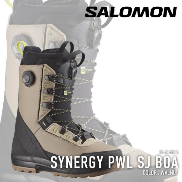 【検索ワード】[日本正規品]  スノーボード ブーツ サロモン SALOMON SYNERGY PWL SJ BOA Walnut シナジー メンズ 25-26 予約 日本正規品 SNOWBOARD snowboard スノーボード BOO...
