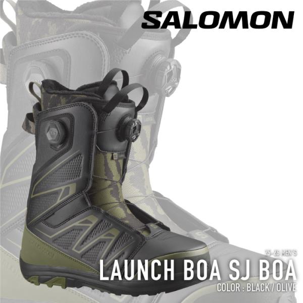 【検索ワード】[日本正規品]  スノーボード ブーツ サロモン SALOMON LAUNCH BOA SJ BOA Black Olive ローンチ メンズ 25-26 予約 日本正規品 SNOWBOARD snowboard スノーボード...