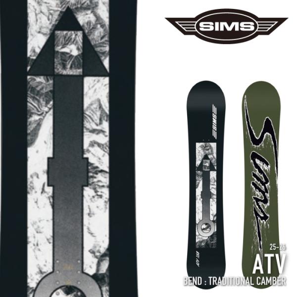 【検索ワード】[日本正規品] スノーボード 板 シムス SIMS ATV エーティブイ メンズ レディース 25-26 予約 SNOWBOARD snowboard スノーボード BOARD board 板 SIMS sims シムス AT...
