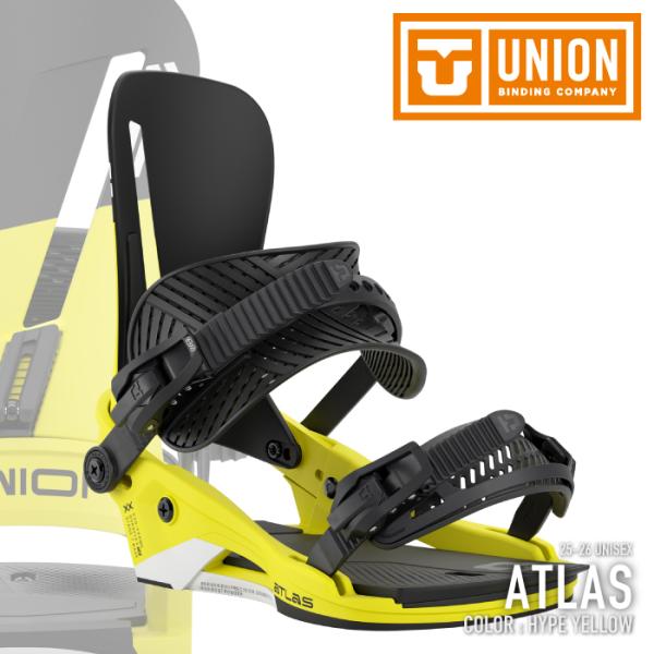 【検索ワード】[日本正規品] スノーボード ビンディング ユニオン UNION ATLAS Hype Yellow アトラス バインディング メンズ レディース 25-26 予約 UNION union ユニオン SNOWBOARD スノボ...