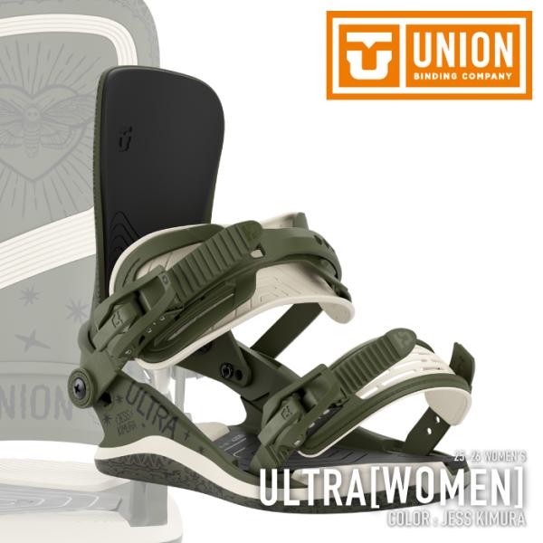 【検索ワード】[日本正規品] スノーボード ビンディング ユニオン UNION ULTRA WOMEN Jess Kimura ウルトラ ジェス・キムラ バインディング レディース 25-26 予約 UNION union ユニオン SNO...