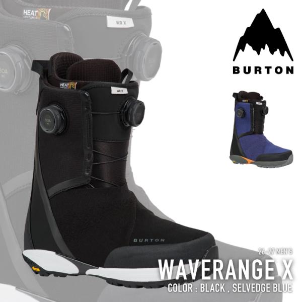 【検索ワード】[日本正規品] スノーボード ブーツ バートン BURTON MENS WAVERANGE X Black / Selvedge Blue ウェイブレンジ エックス メンズ 26-27 SNOWBOARD snowboard ...