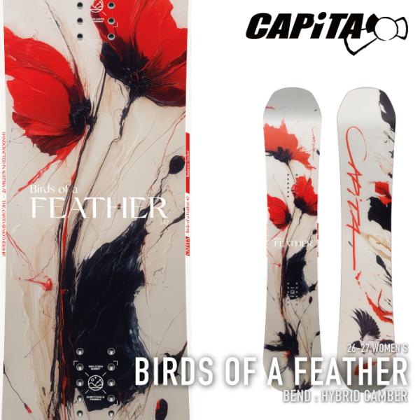 日本正規品 スノーボード 板 キャピタ CAPITA BIRDS OF A FEATHER バード オブ ア フェザー レディース 26-27