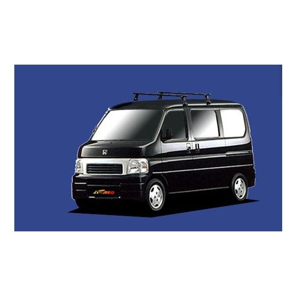 ■適合車種：ホンダ バモス○型式：HM1/HM2□ボディタイプ・種類：全車・年式：Ｈ11.6〜─システムキャリア　ベースキット内容─バー：VB6　脚：FDA2　取付キット：不要※ベースキャリア一台分の組み合わせです。（スキー、スノーボード等...