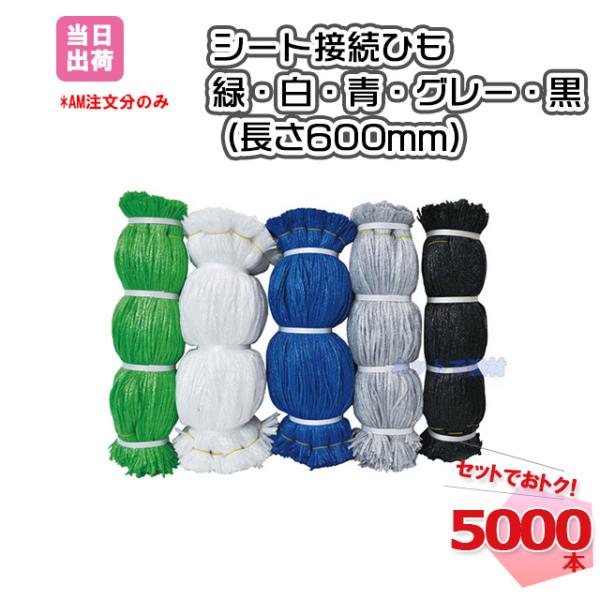 (素材)ポリエチレン(太さ)4φ(長さ)600mm(色)グレー(入数)5000本工事用シート同士の連結や結束、シート張りなどにお使いいただけます。
