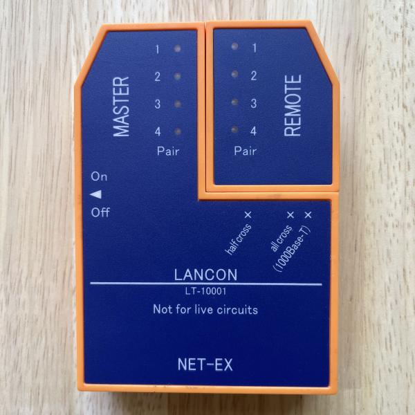 ・UTP標準規格LANケーブルのストレート、ハーフクロス、オールクロスの結線に対応・親機（MASTER）と子機（REMOTE）の両方に各ペア線に応対のLEDが配置・親機にハーフクロスとオールクロス結線チェック用のRJ45ジャックが配置・クロ...