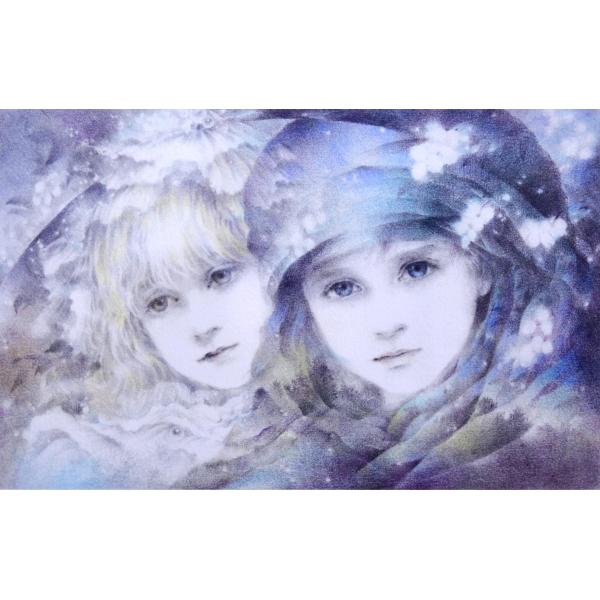 ★作  者    きたのじゅんこ★作品名   「森へ」★技　法    アイリス★サイン    作品右下マージンに直筆サイン            ★Ｅ　Ｄ    限定375部★保　証    真作保証 アールビバン作品保証書★作品サイズ  　...